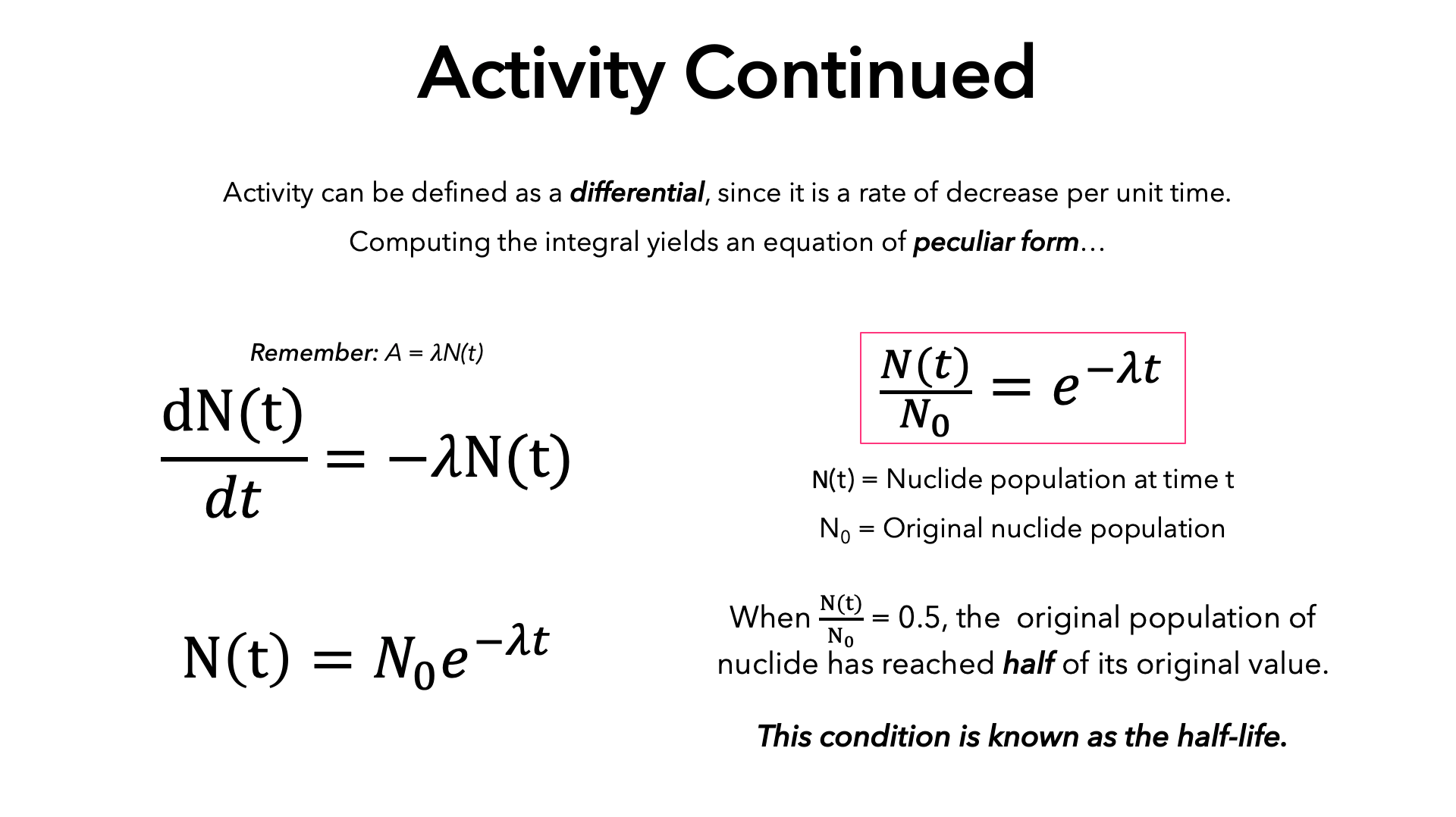 Half Life Definition Overview Expii Half Life Definition Overview Expii
