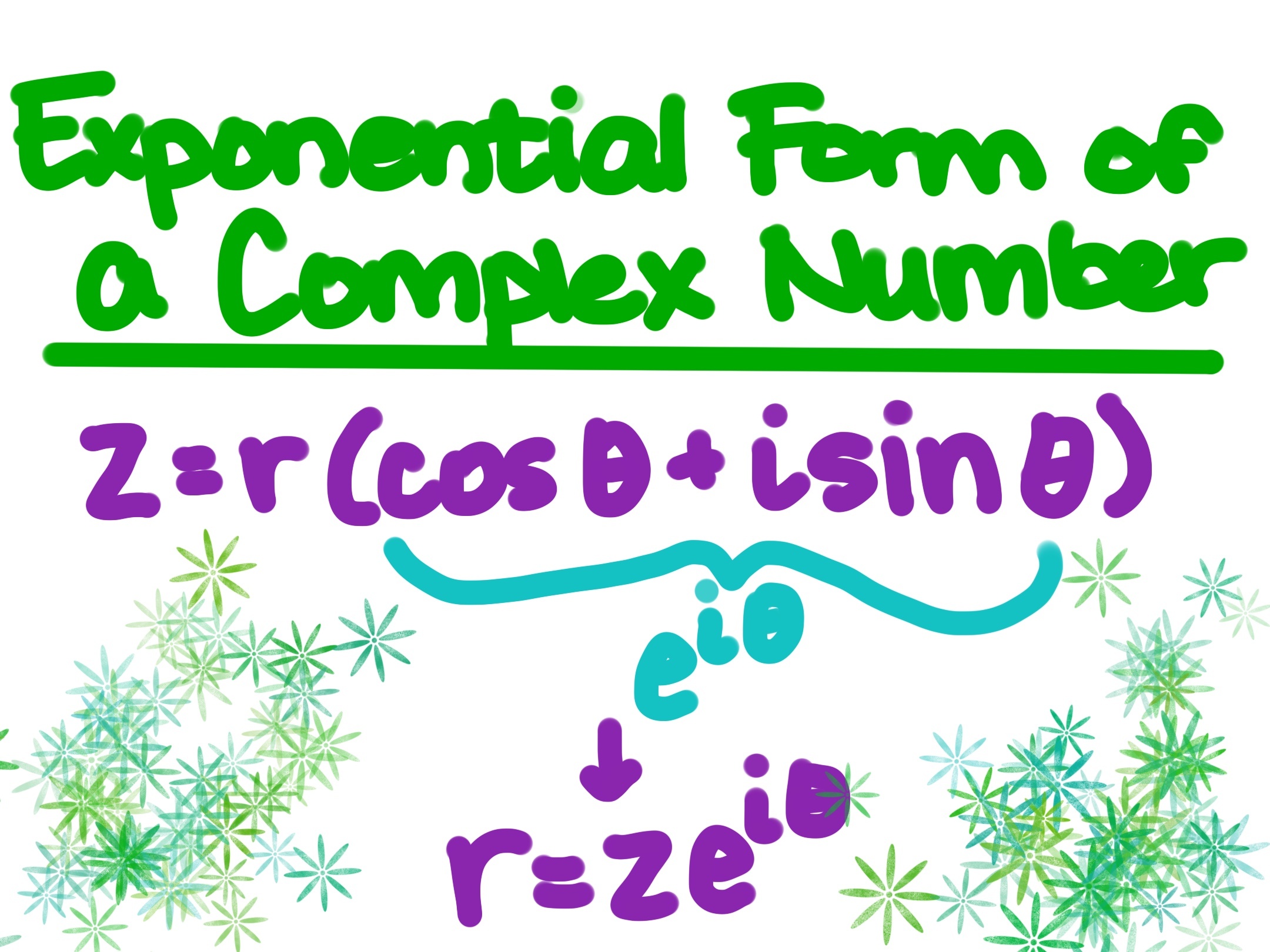 Exponential Form Of A Complex Number Expii
