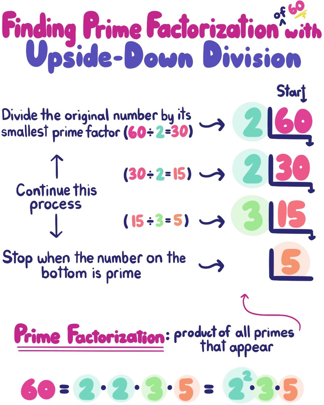 Prime Factorization By Upside Down Division Approach Examples Expii Prime Factorization By Upside Down Division Approach Examples Expii