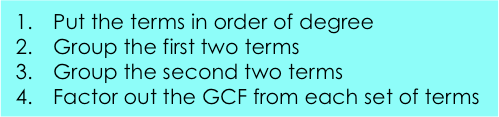 Factor by Grouping - Definition & Examples - Expii