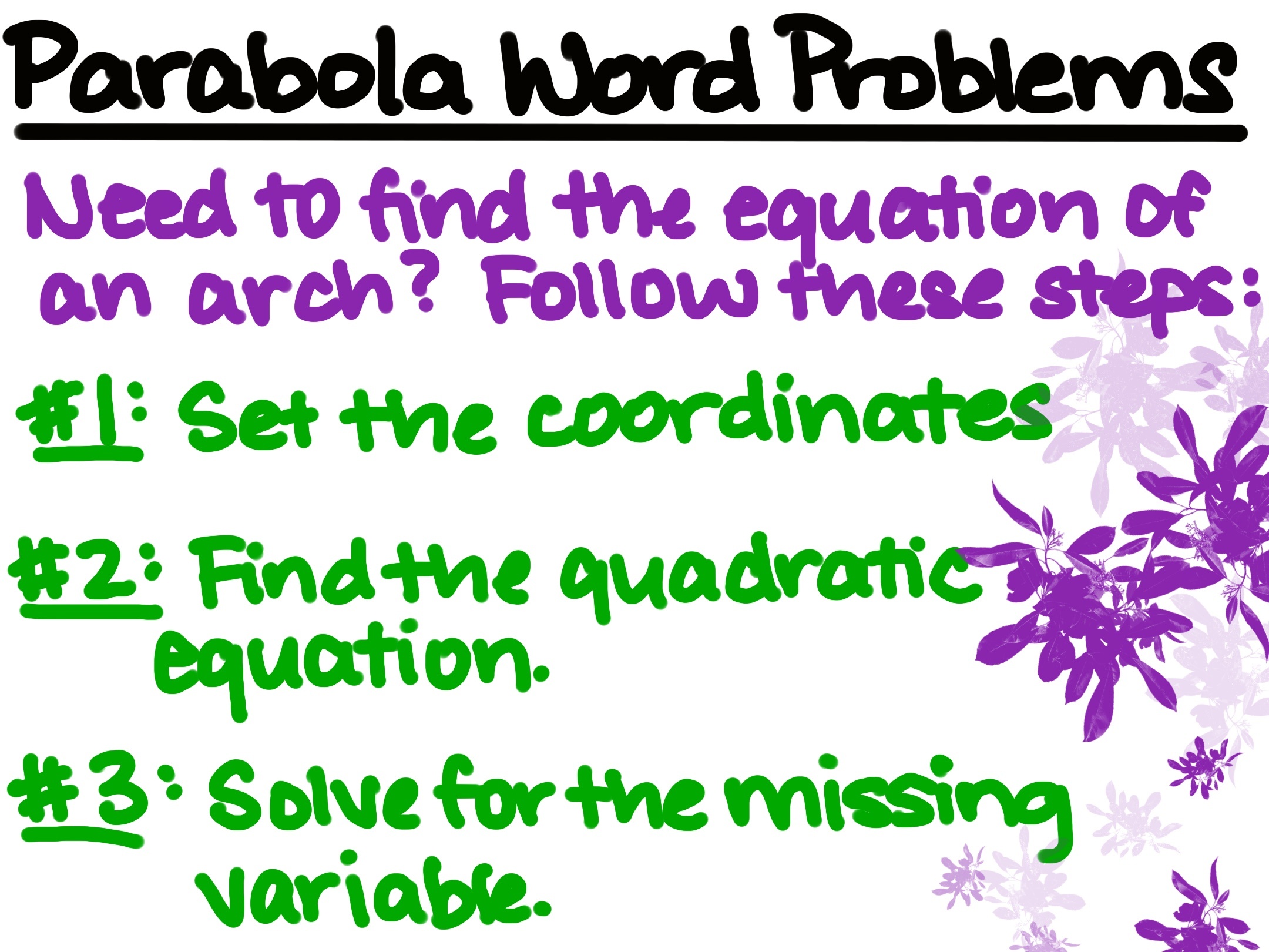 Word Problems Using Parabolas - Expii