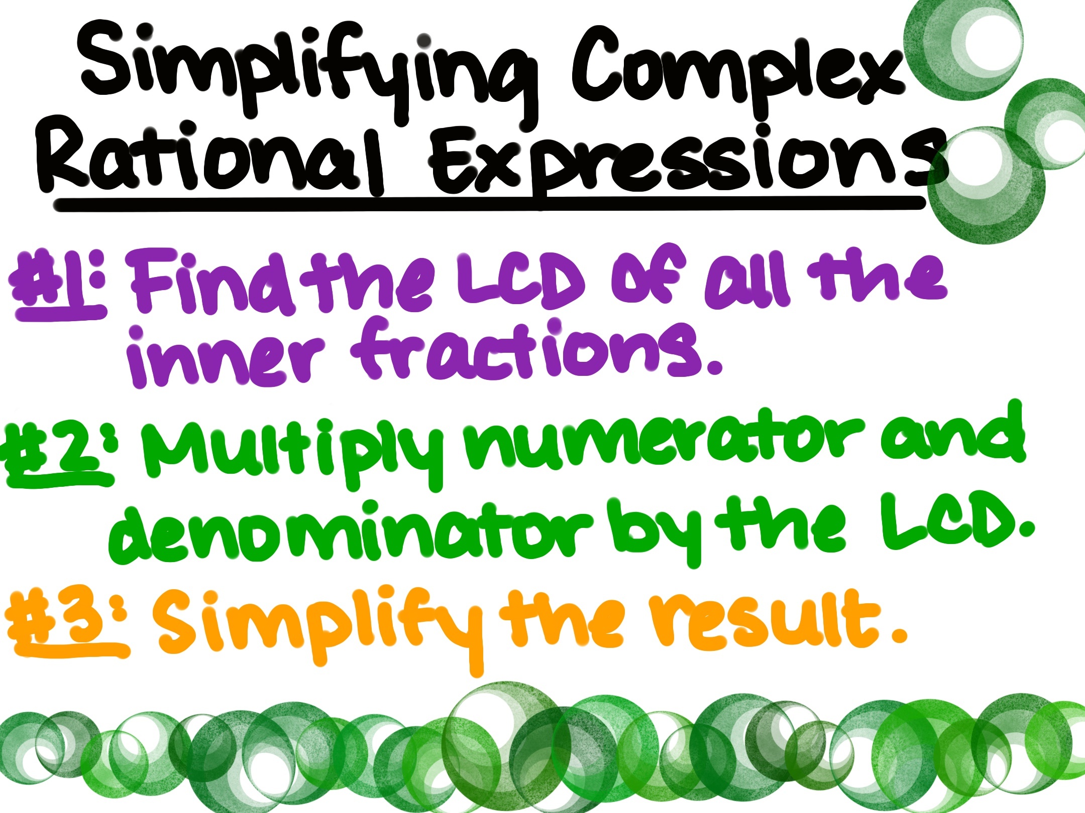 Simplifying a Complex Rational Expression - Expii