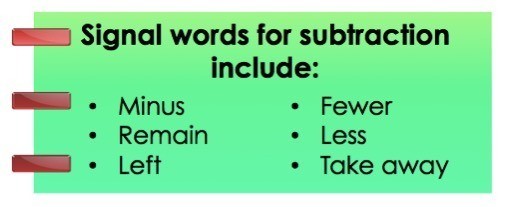 Subtraction Word Problems Examples Practice Expii